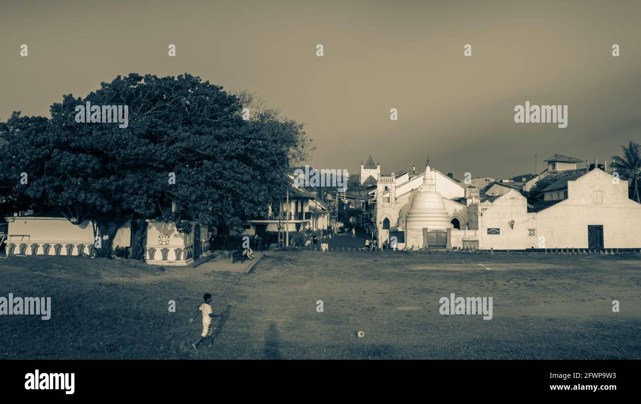 Galle Dutch fort Old vintage concept photograph, light hitting old ...