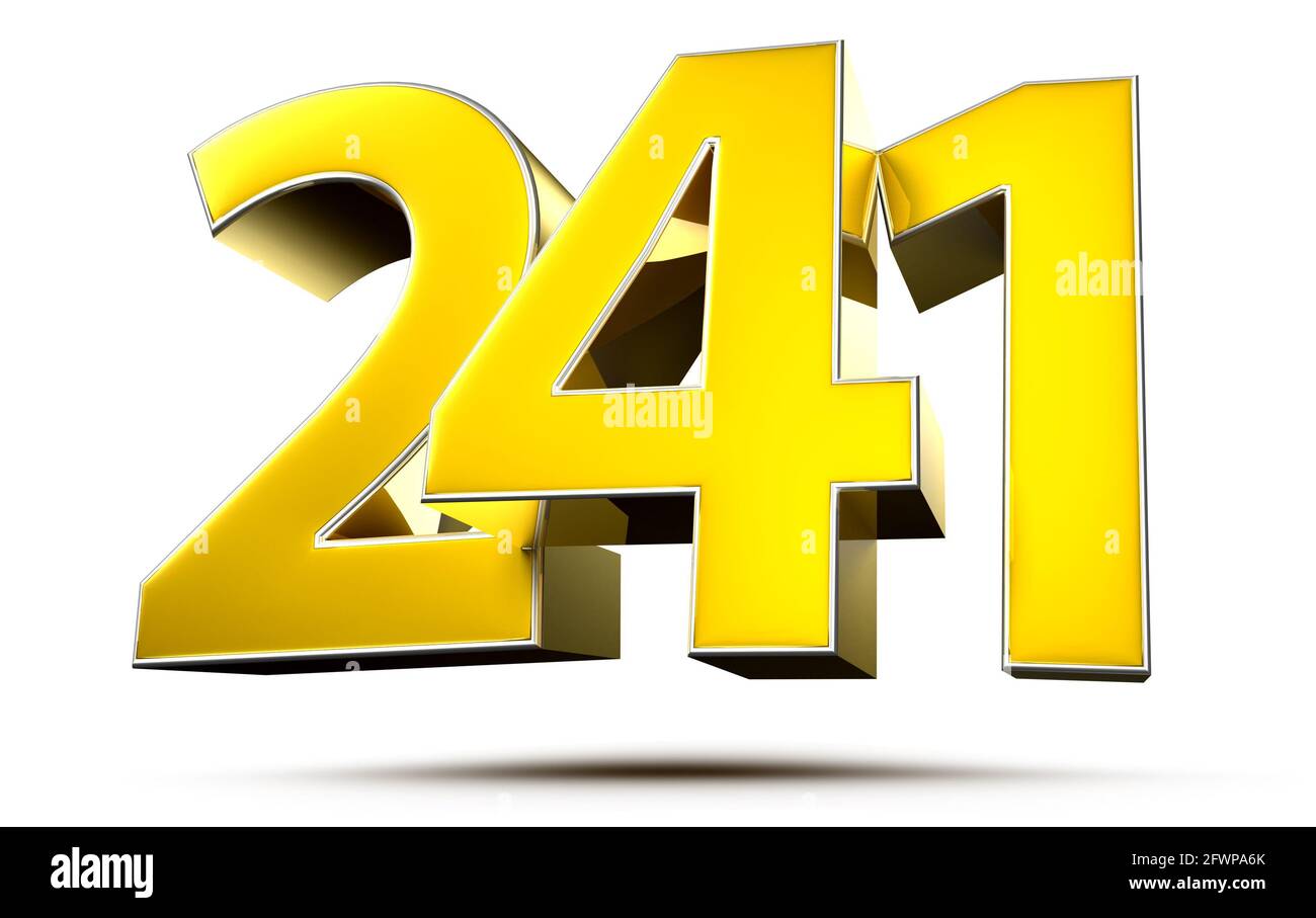 3d number 241 hi-res stock photography and images - Alamy