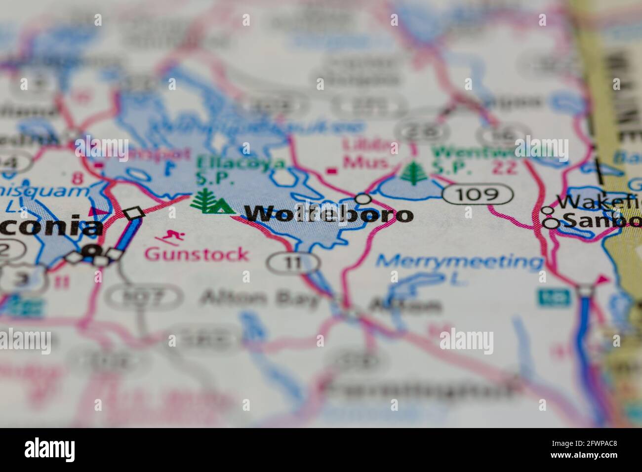 Wolfeboro new hampshire map hi-res stock photography and images - Alamy