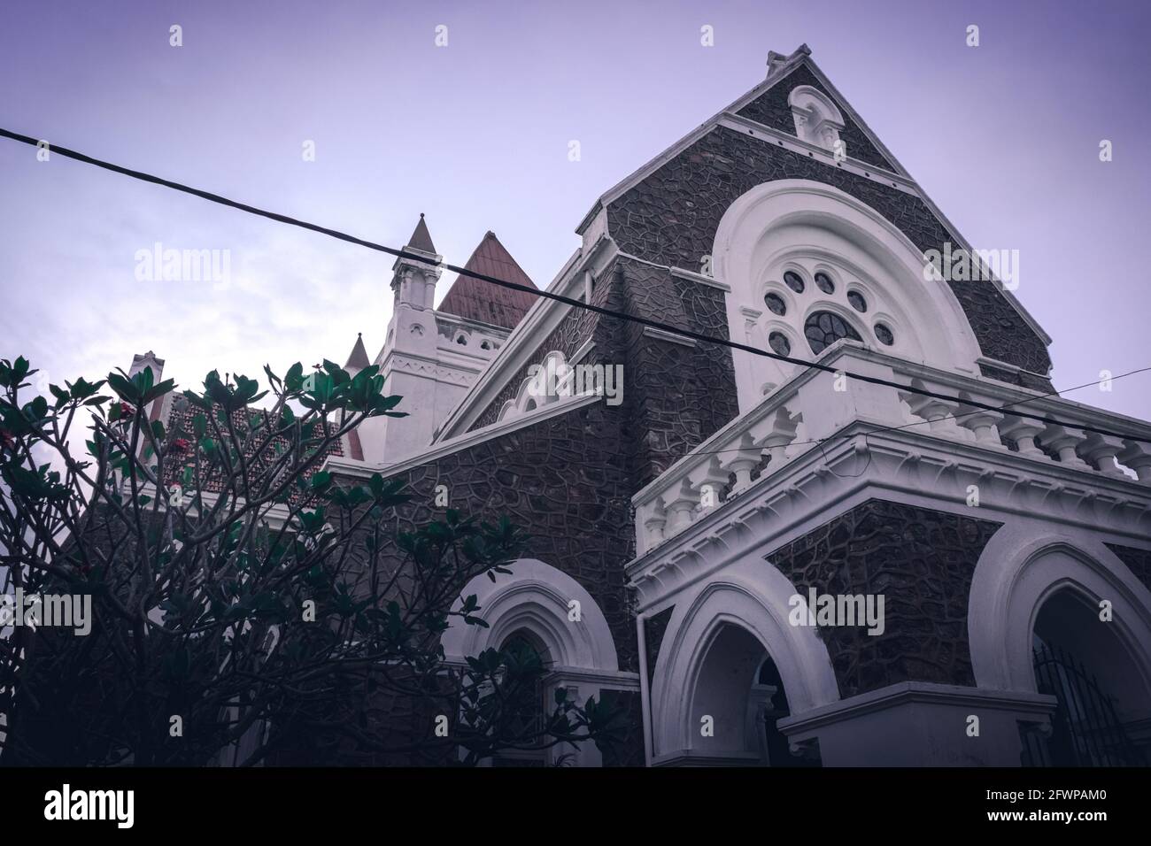 All Saints' Church in Galle fort evening picturesque landscape ...