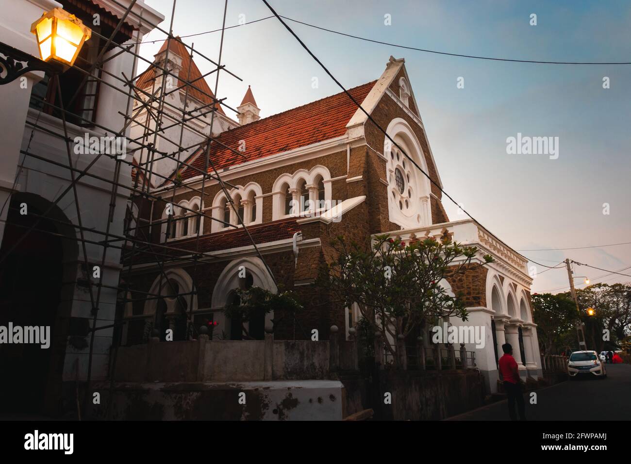 All Saints' Church in Galle fort evening picturesque landscape ...