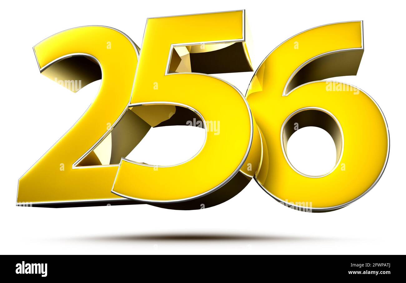 3d number 256 hi-res stock photography and images - Alamy