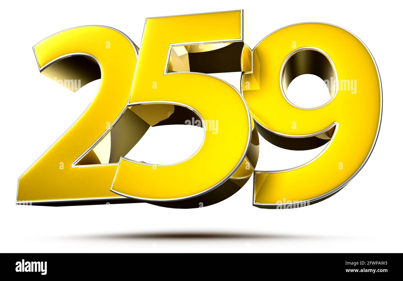 3d number 259 Cut Out Stock Images & Pictures - Alamy