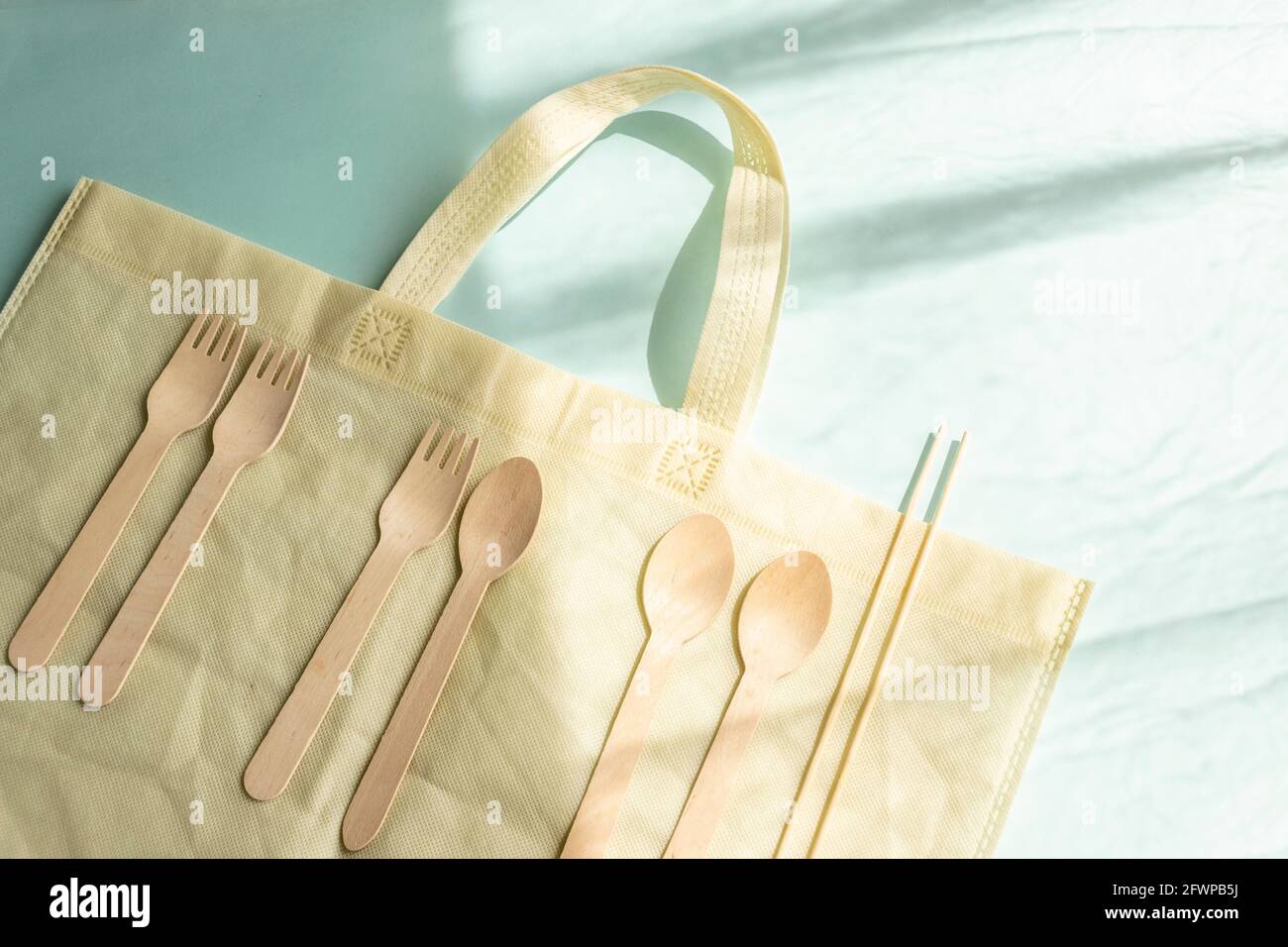 Eco friendly disposable tableware from natural materials. Ecology ...