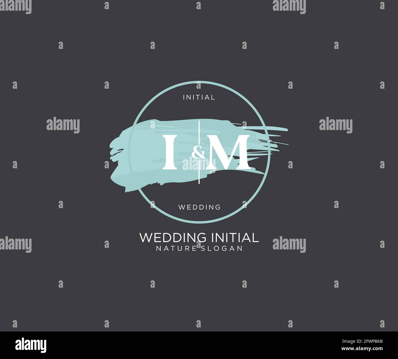 Initial im logo vector vectors hi-res stock photography and images - Alamy