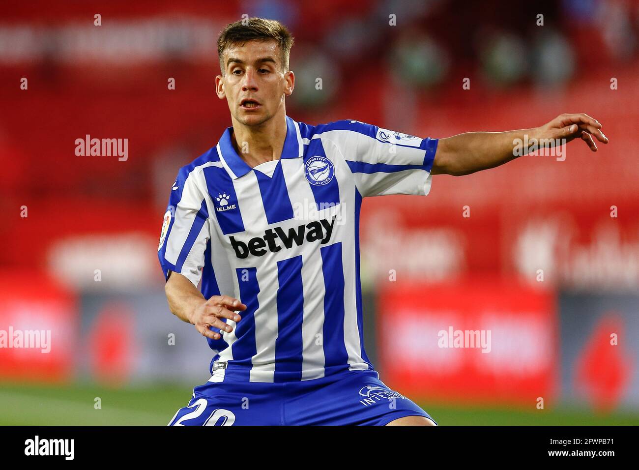 Pere Pons of Deportivo Alaves during the La Liga match between Sevilla ...