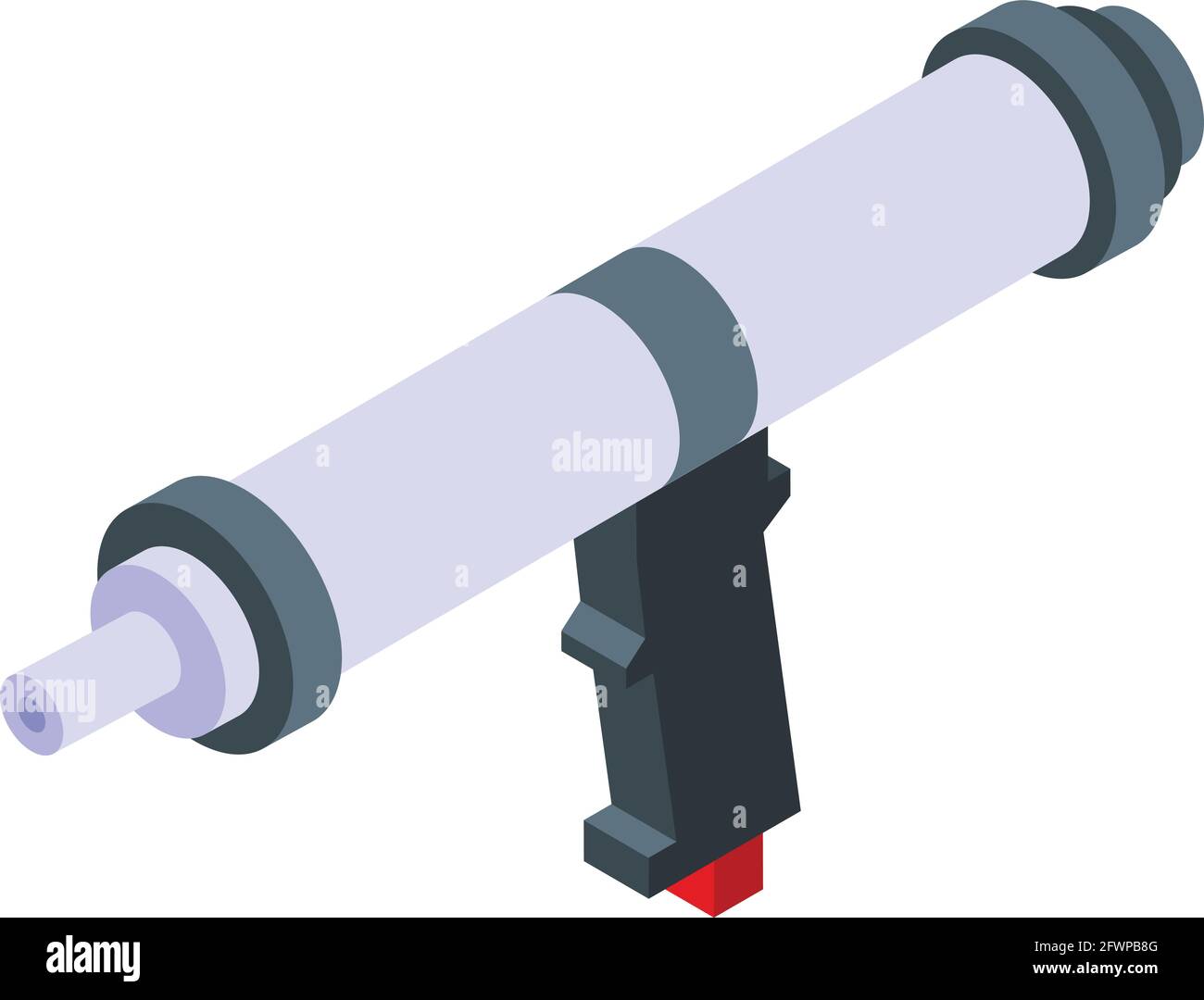 Silicone caulk gun builder icon. Isometric of Silicone caulk gun ...