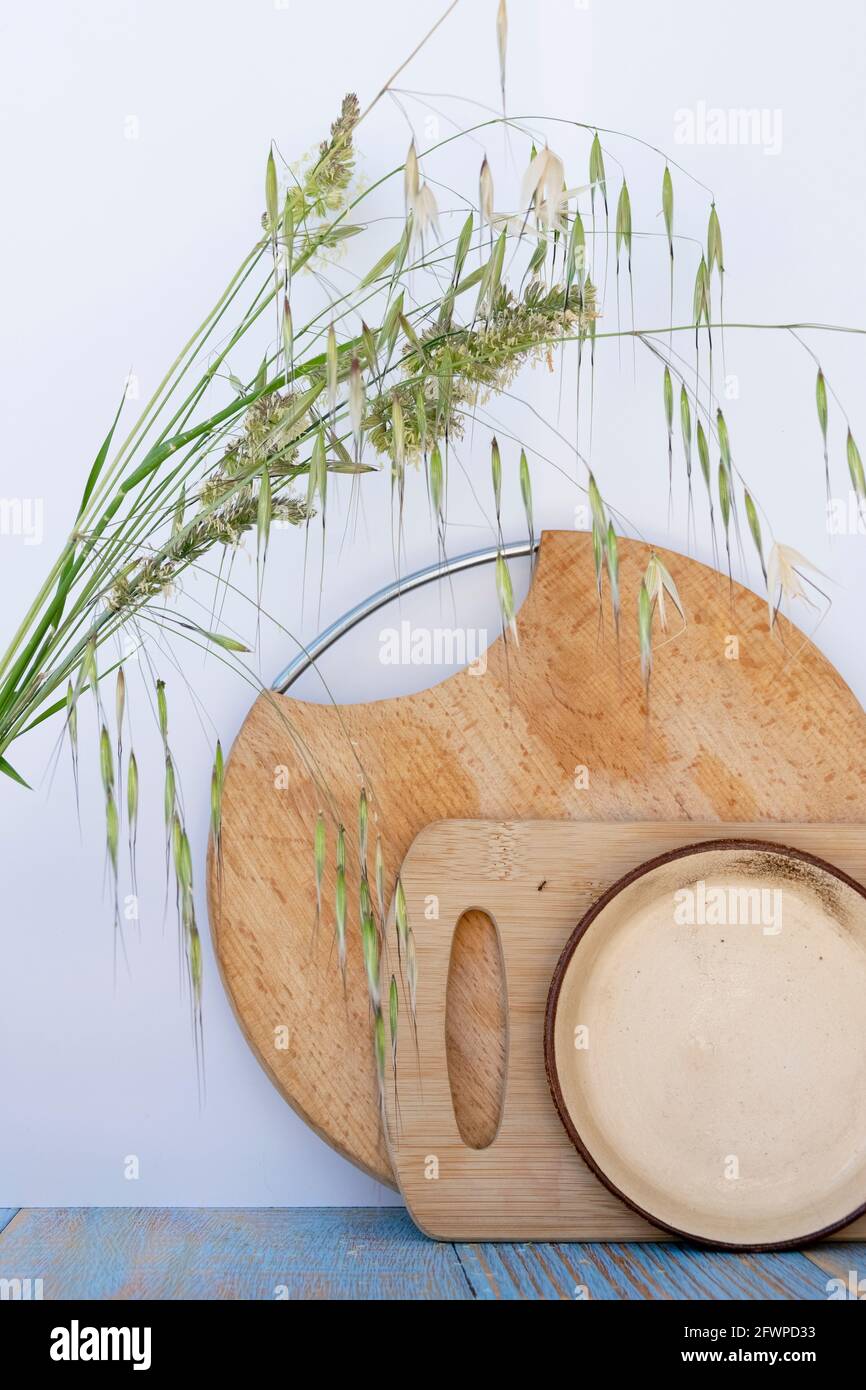 Eco friendly reusable kitchen utensils. Ecology, recycling, no plastic ...