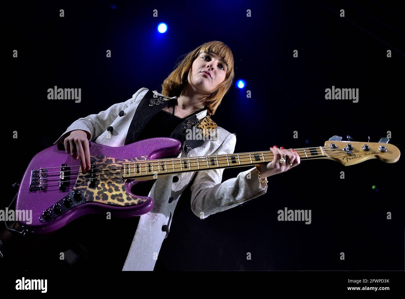 Italian Bassist Victoria De Angelis Of Maneskin In Concert The Maneskins Have Won The 2021