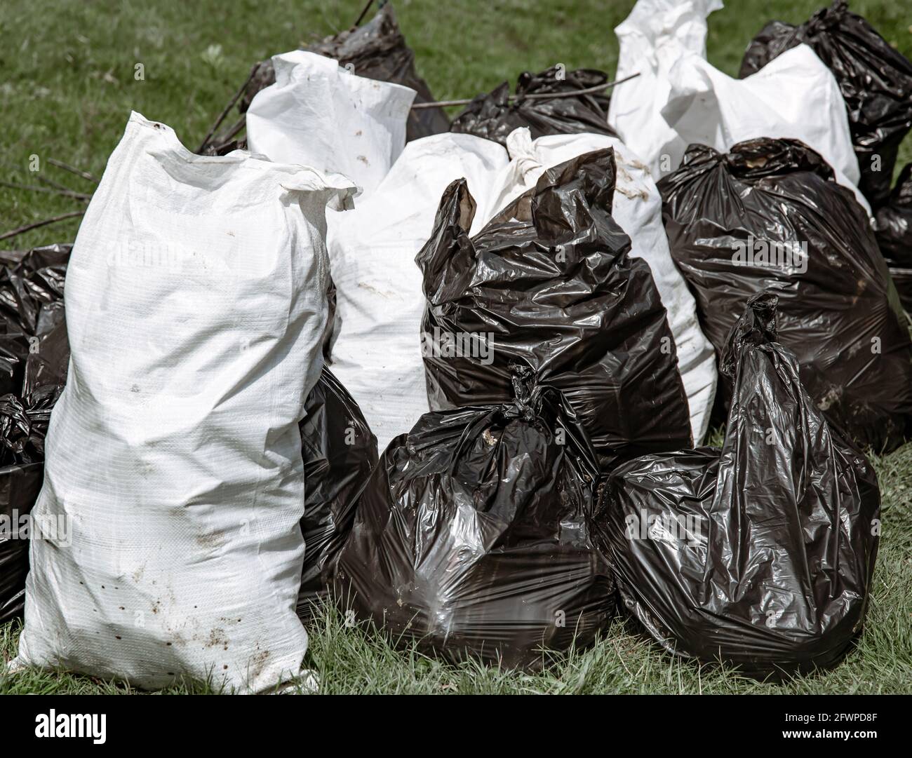 Plastic bag filled garbage close up hi-res stock photography and images ...