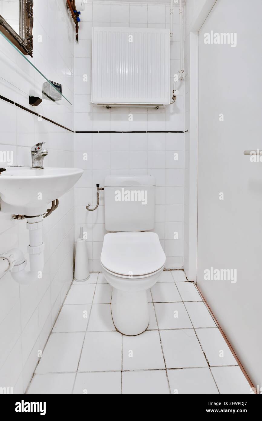 toilet in a beautiful bathroom in an elegant home Stock Photo - Alamy