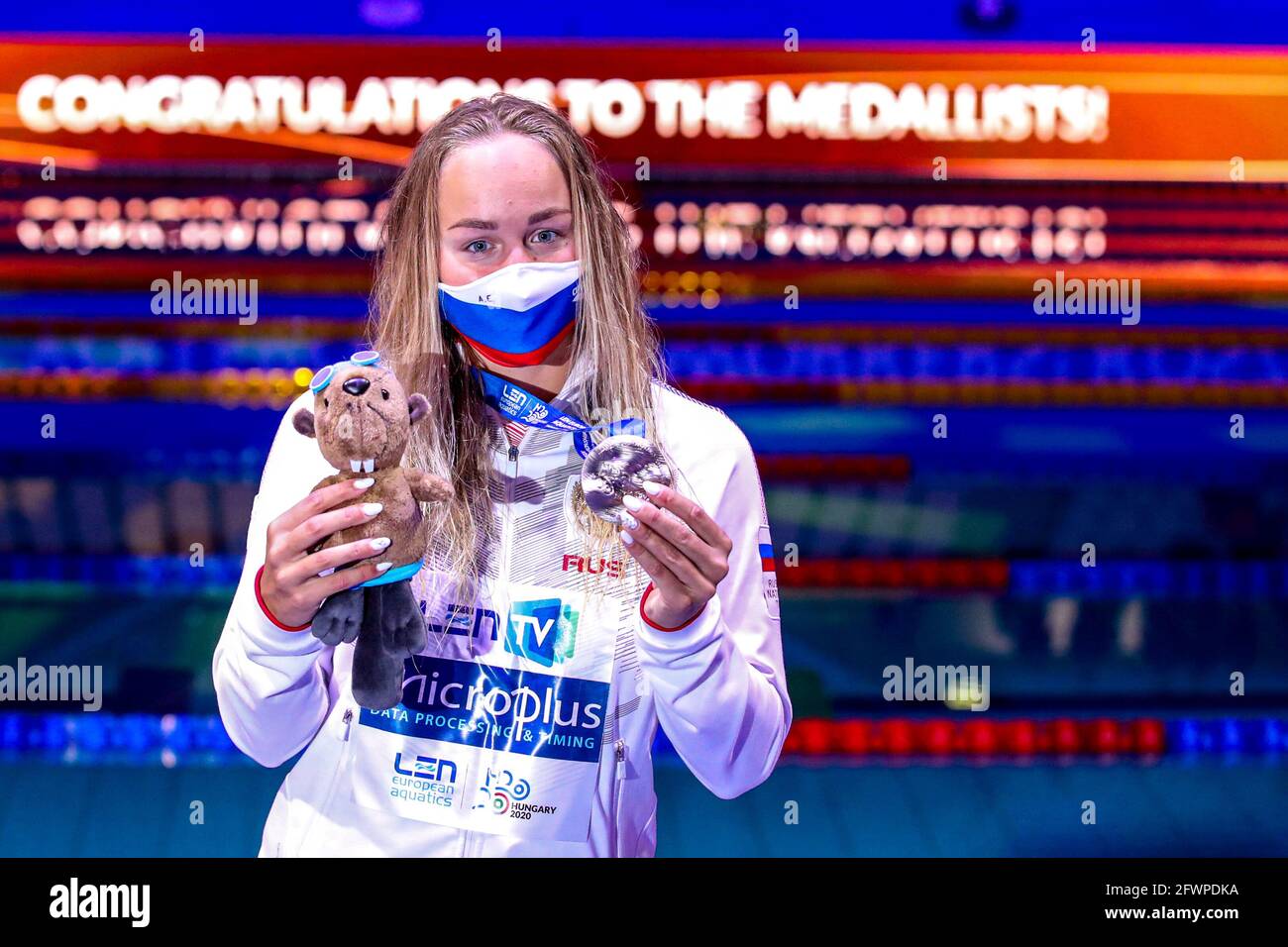 BUDAPEST, HUNGARY - MAY 23: Anna Egorova of Russia winner of the silver ...