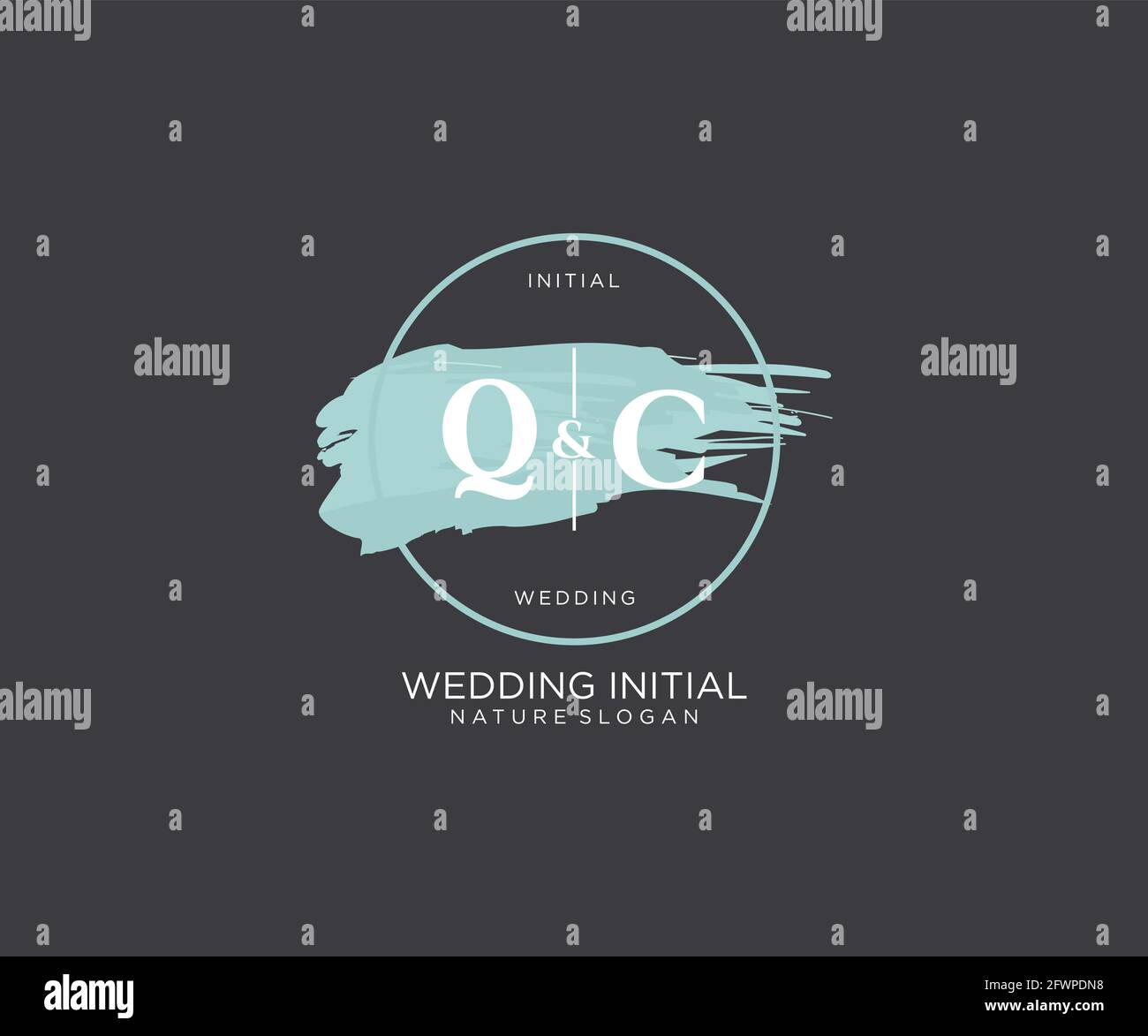 Qc logo design vector vectors hi-res stock photography and images - Alamy