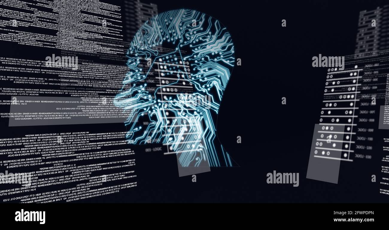 Composition of digital data processing over human brain formed with ...