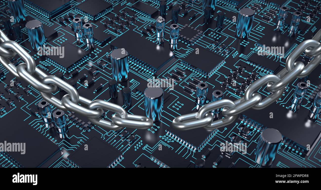 Computer chain hi-res stock photography and images - Alamy