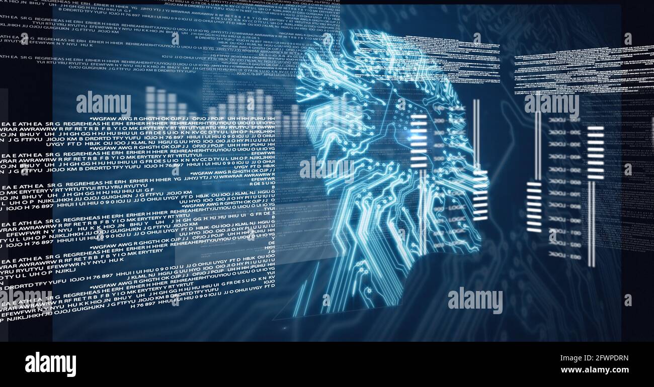 Composition of digital data processing over human brain formed with ...