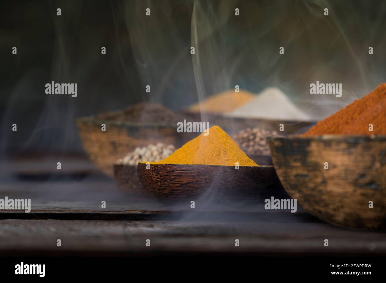 A selection of spices and smoke Stock Photo - Alamy