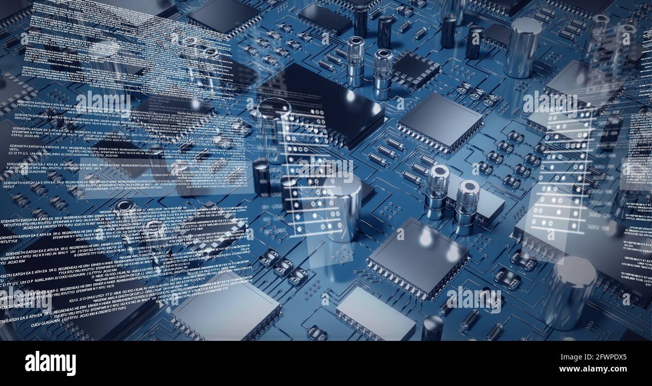 Composition of digital data processing over computer circuit board ...