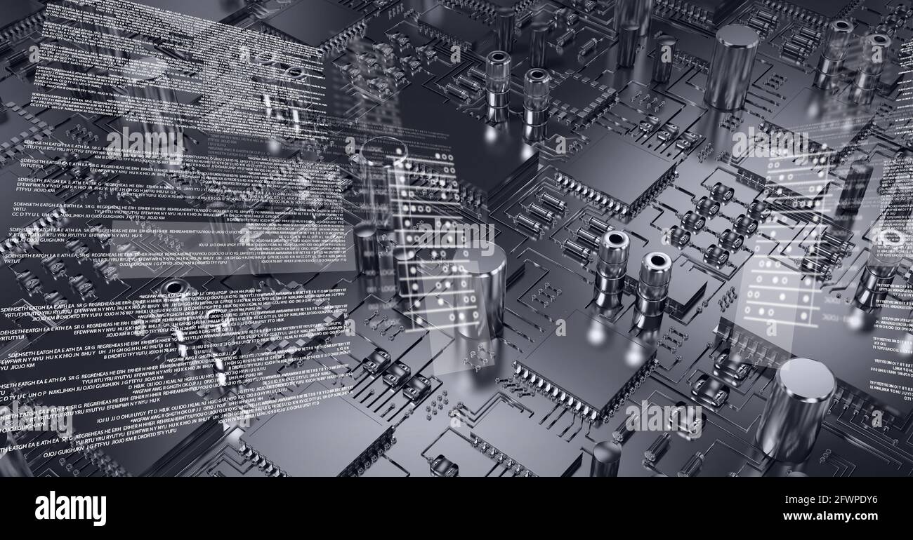 Composition of digital data processing over computer circuit board ...