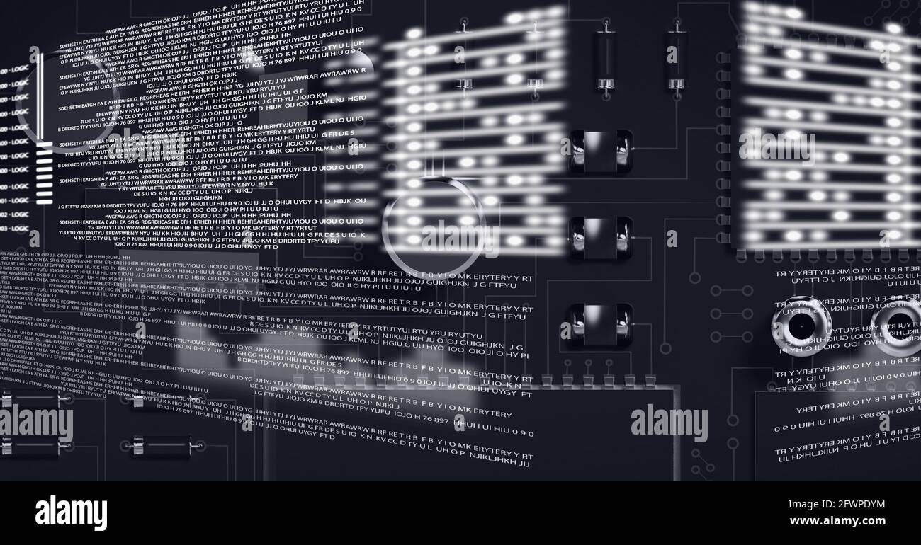 Composition of digital data processing over computer circuit board ...