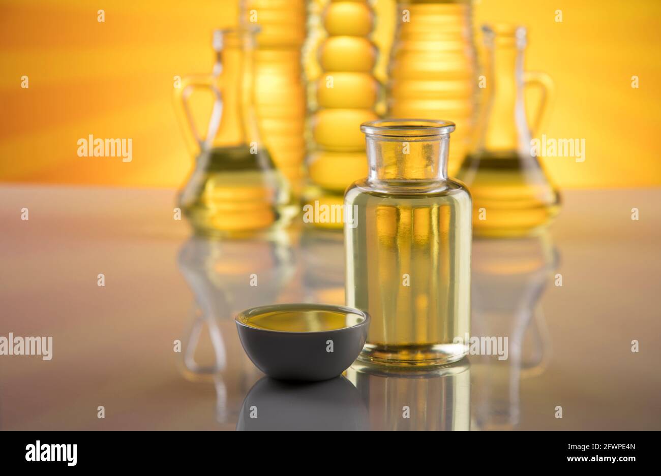 Extra virgin olive, oil products Stock Photo - Alamy
