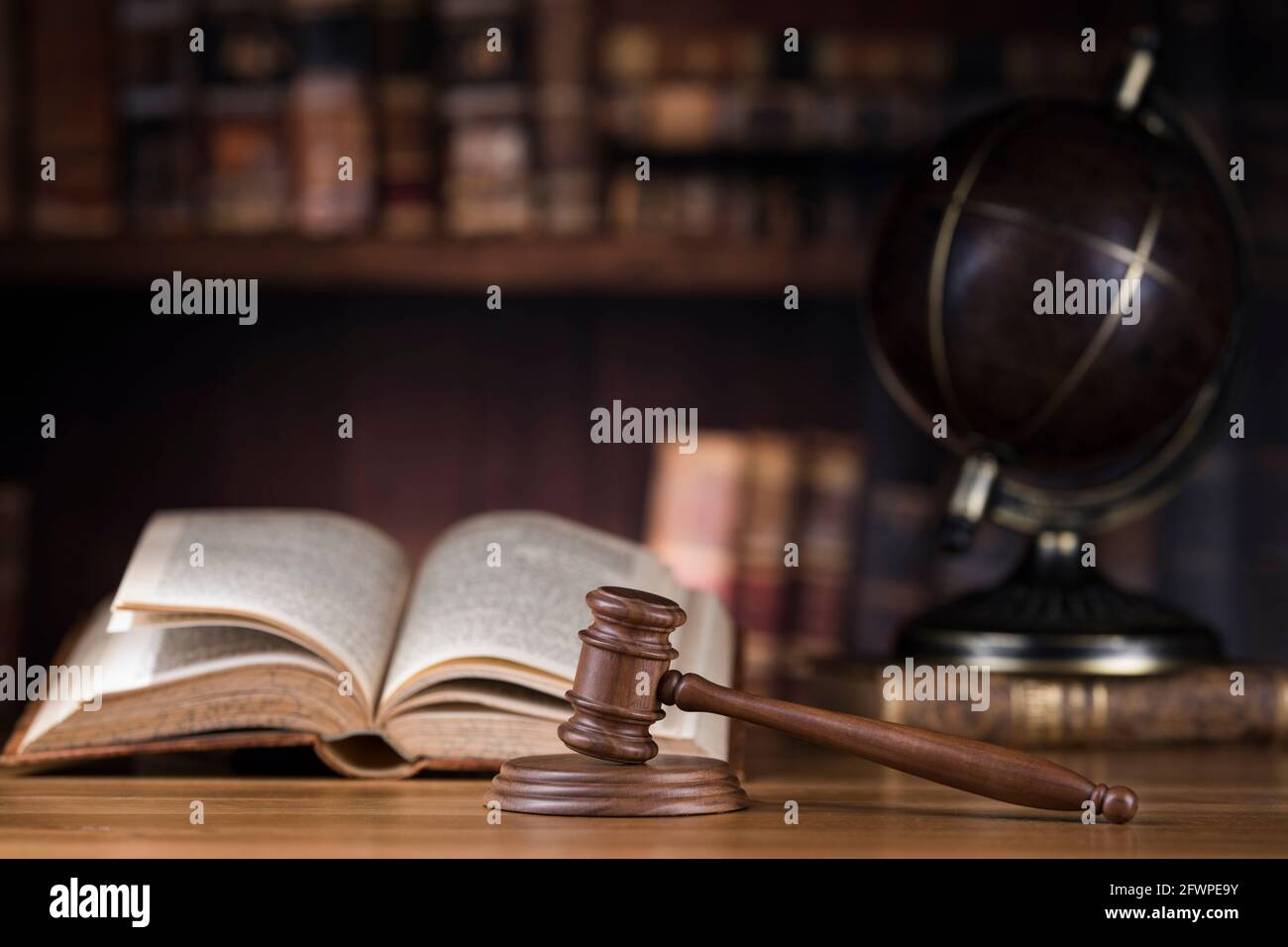 Mallet, legal code and statue of justice, Law concept Stock Photo - Alamy