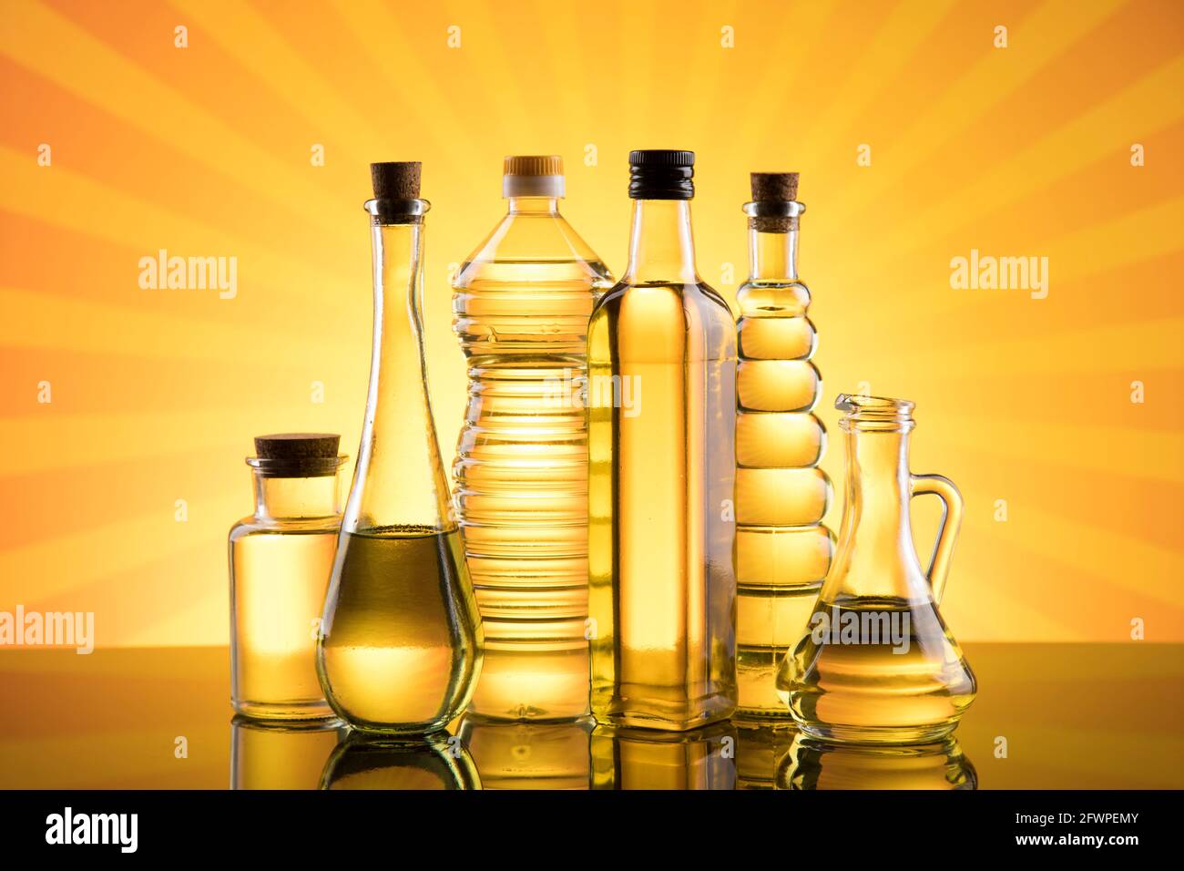 Extra virgin olive, oil products Stock Photo - Alamy