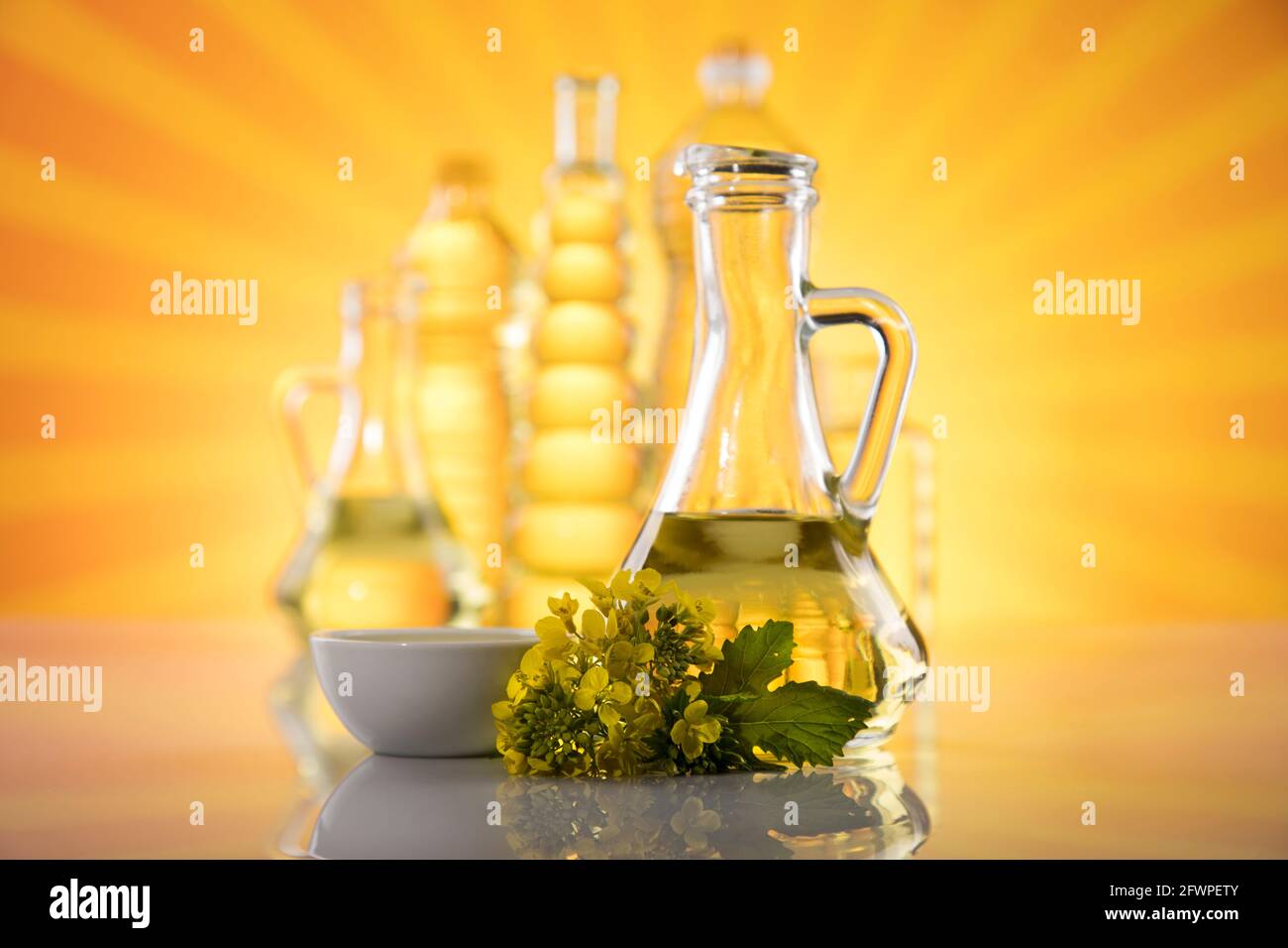 Extra virgin olive, oil products Stock Photo - Alamy