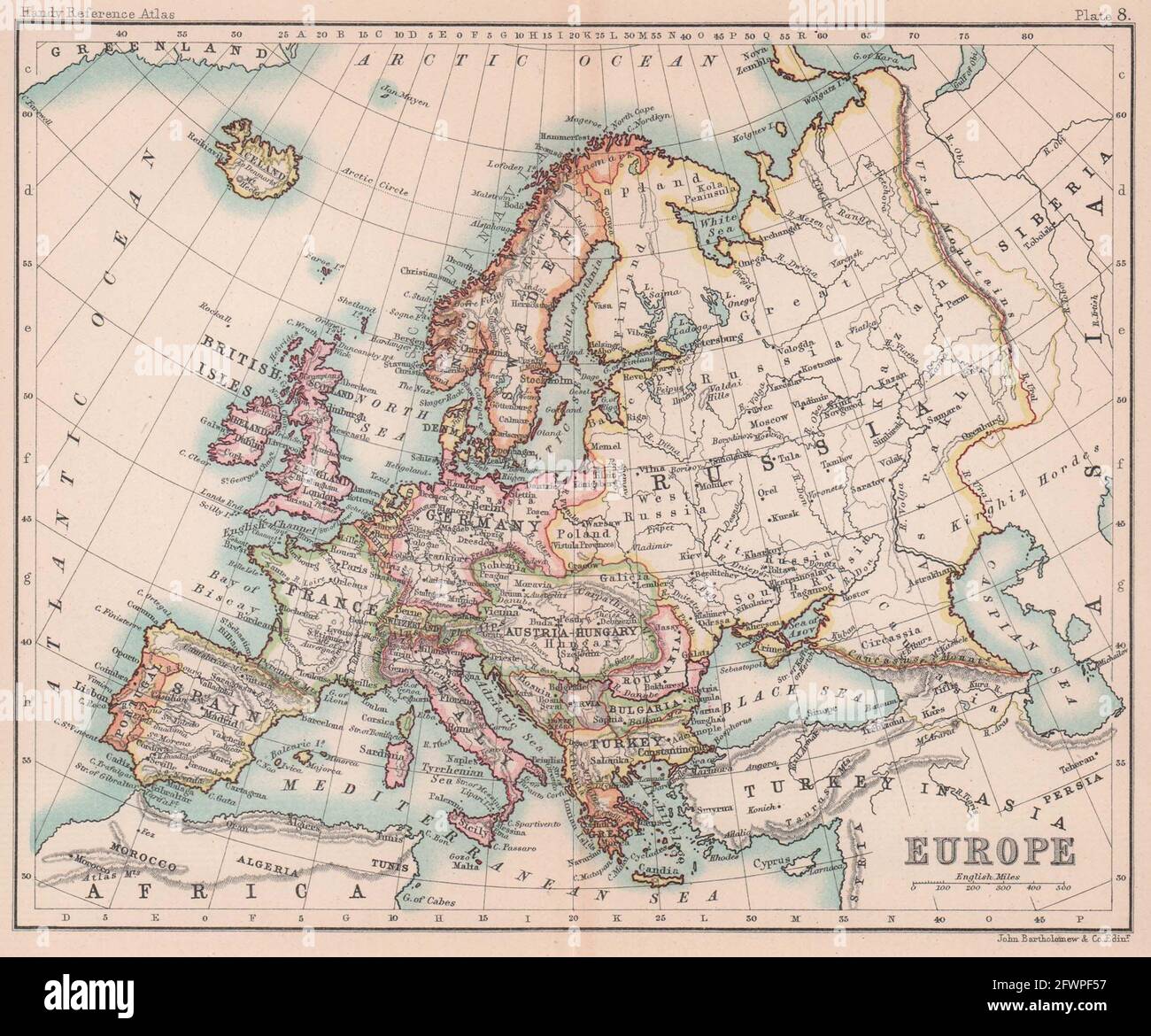 Turkey map 19th hi-res stock photography and images - Alamy