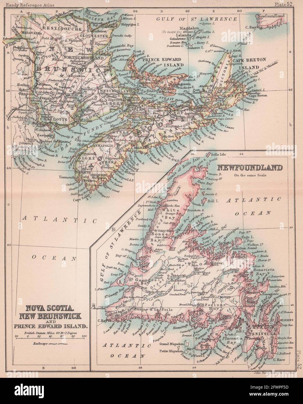 Nova Scotia, New Brunswick, PEI & Newfoundland. Canada. BARTHOLOMEW ...