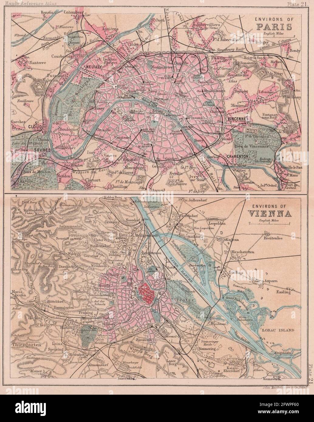 Map of vienna hi-res stock photography and images - Alamy
