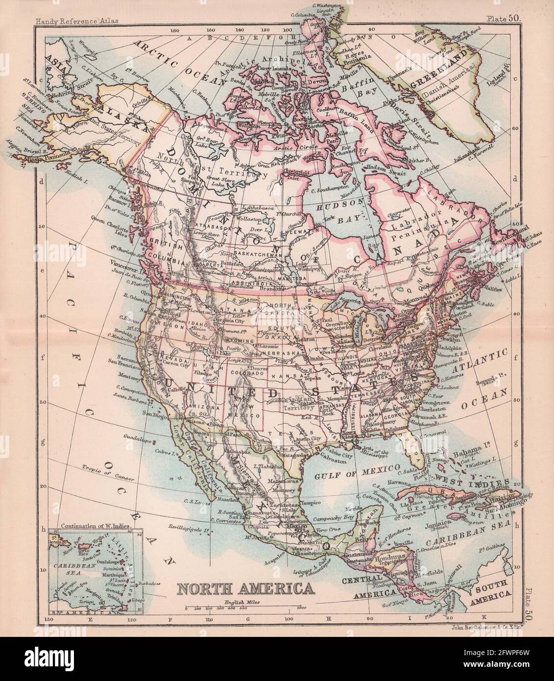 United states of america and canada map hi-res stock photography and ...
