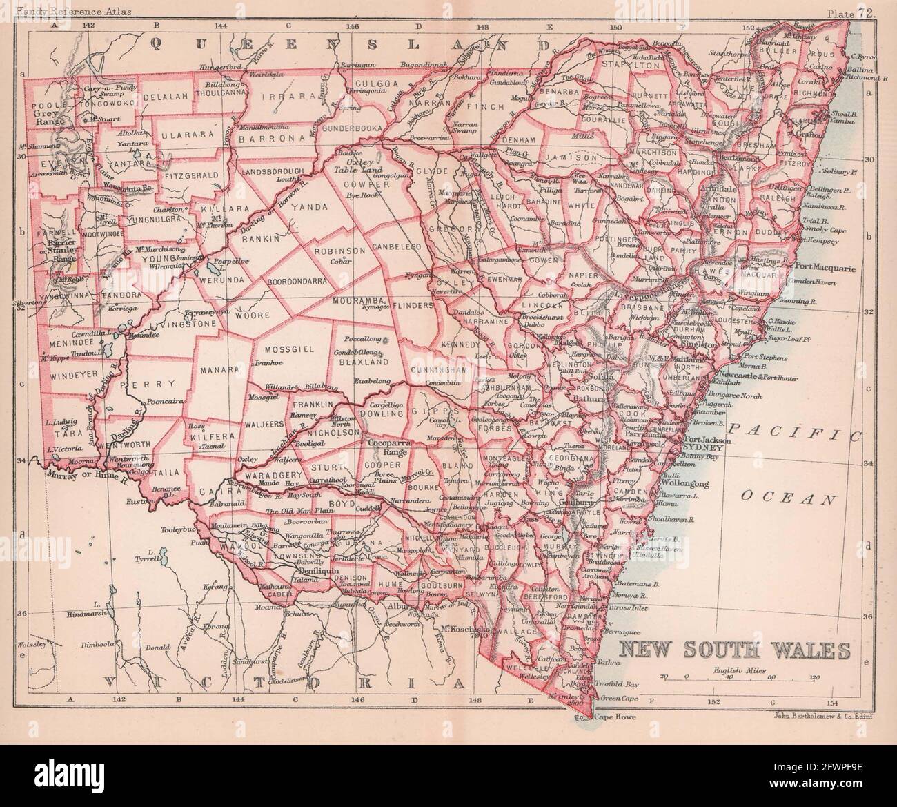 Map of new south wales hi-res stock photography and images - Alamy