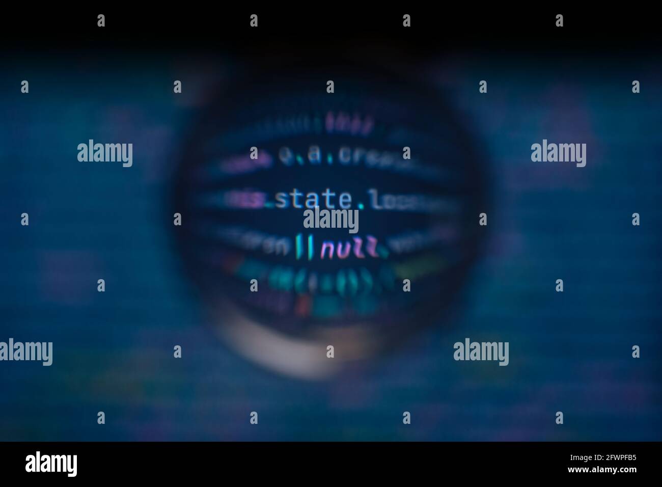 Software Developer Code Abstract Computer Script Code Code In A Glass
