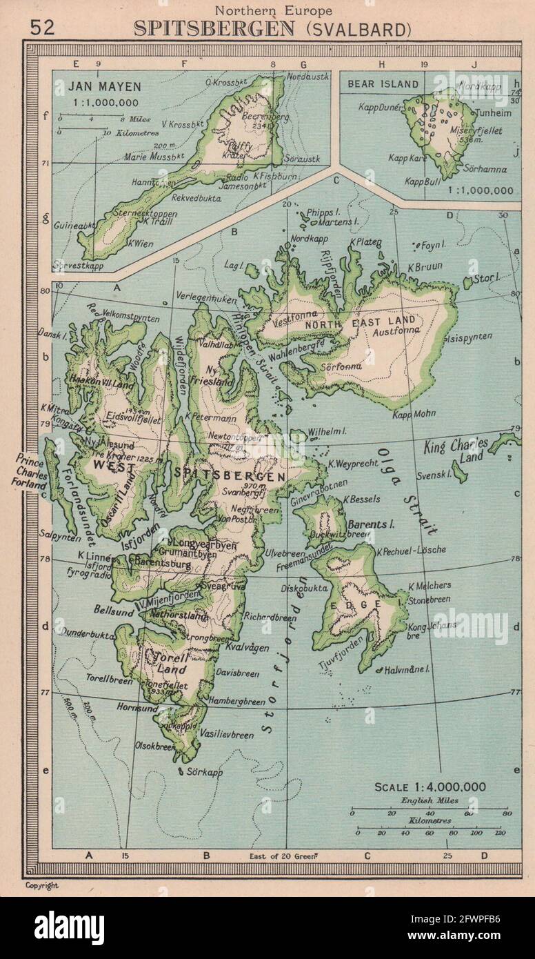 Svalbard map hi-res stock photography and images - Alamy