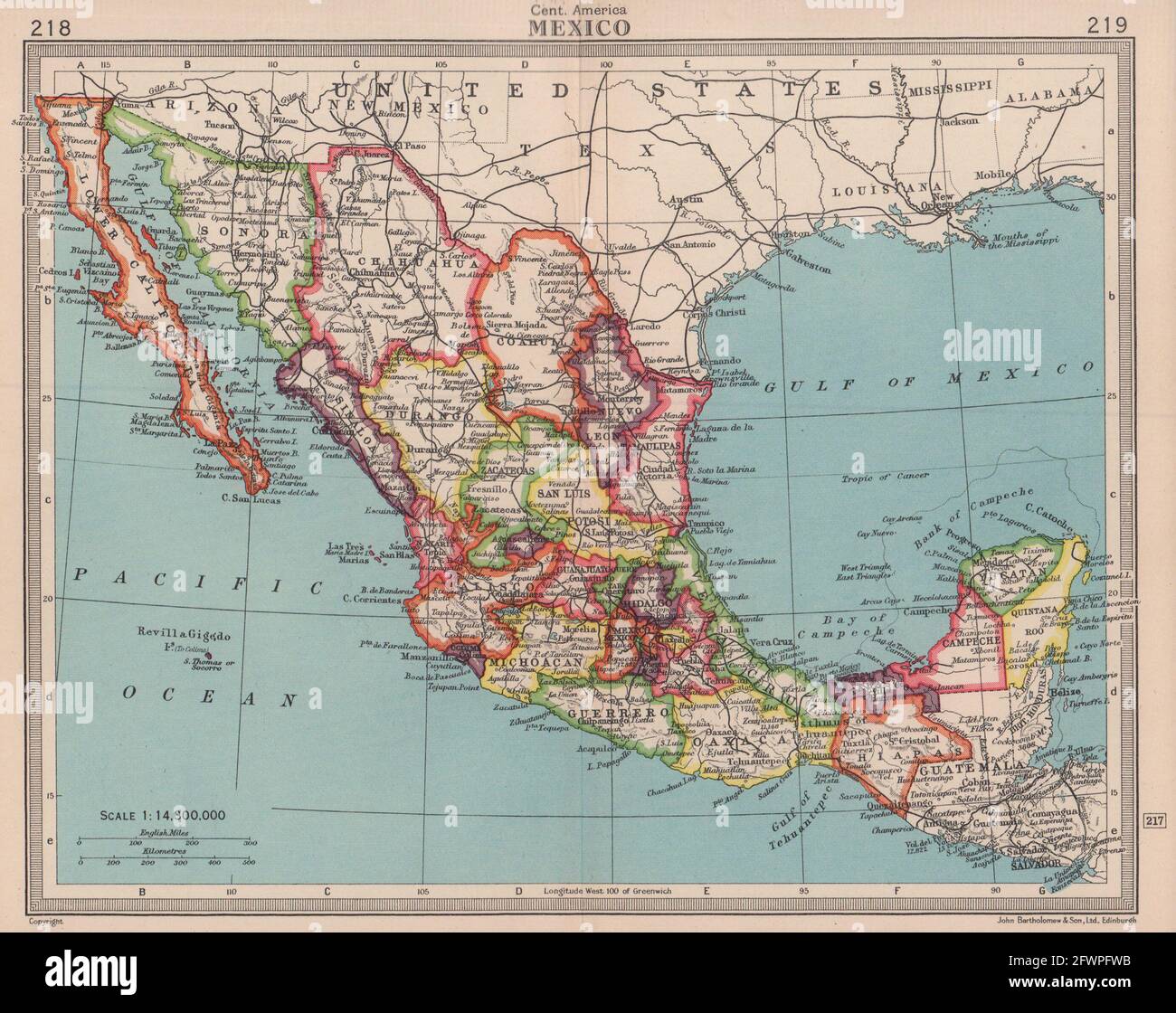 Mexico world map hi-res stock photography and images - Alamy