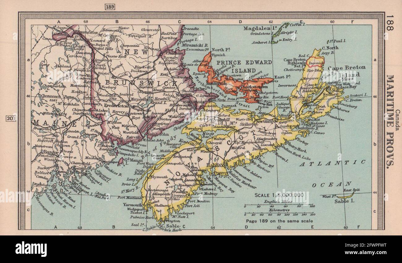 Canada Maritime Provinces. Nova Scotia PEI new Brunswick. BARTHOLOMEW ...