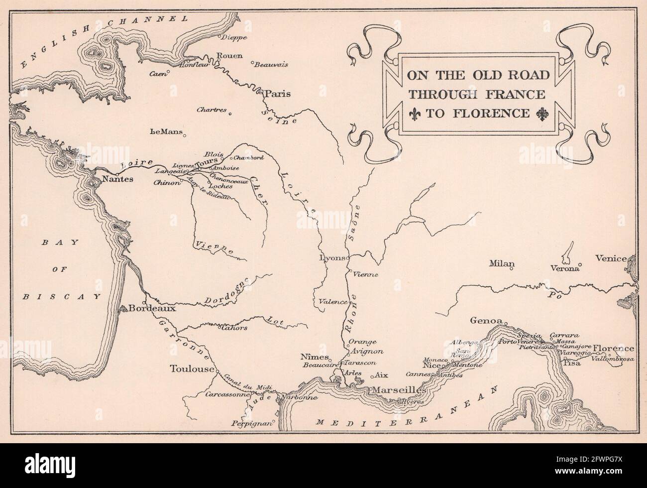 On the old road through France to Florence by Alexander Murray. France ...
