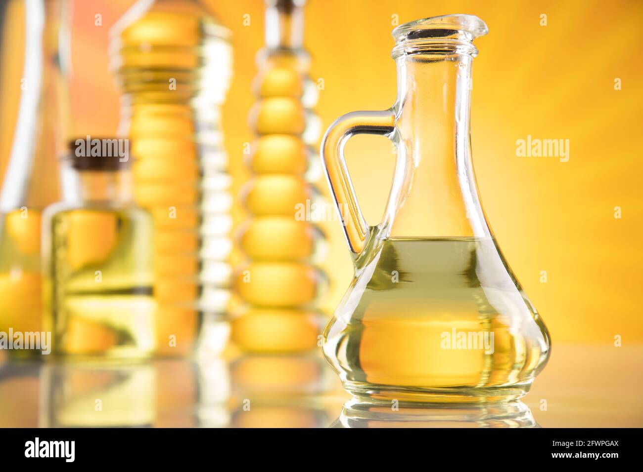 Extra virgin olive, oil products Stock Photo - Alamy