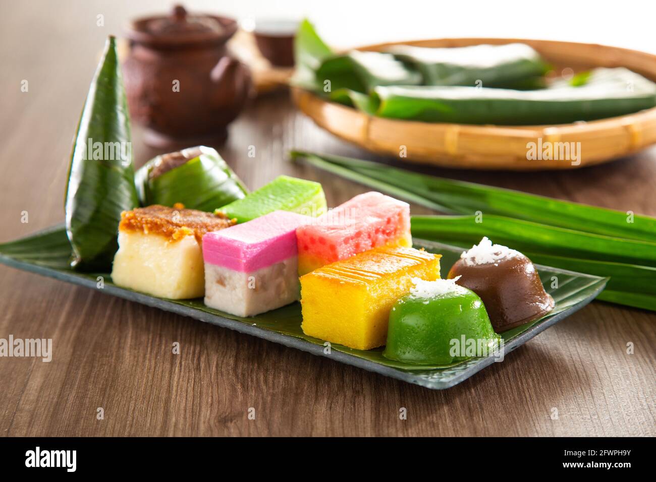 Malaysia popular assorted sweet dessert or simply known as kuih Stock ...