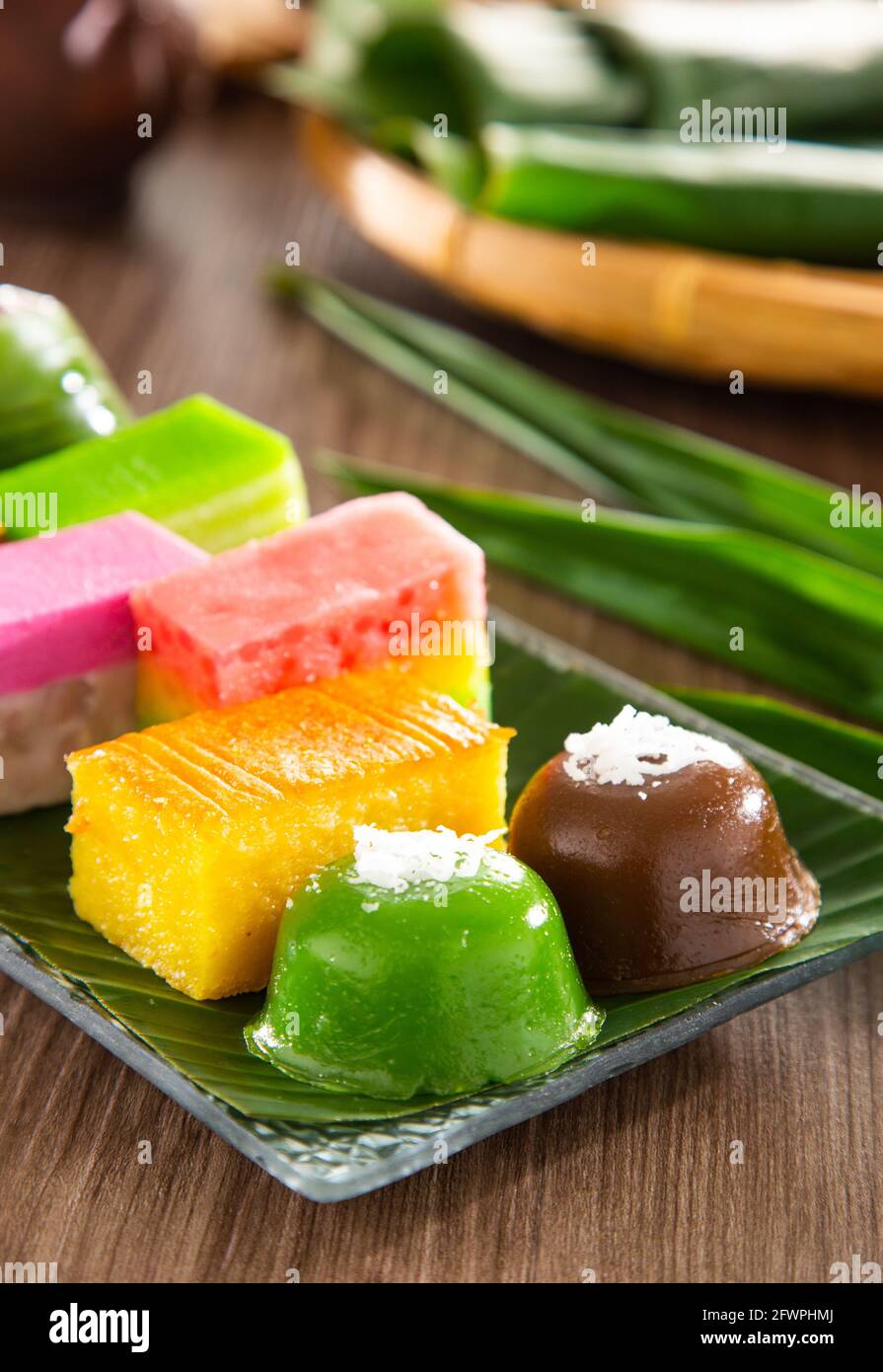 Malaysia popular assorted sweet dessert or simply known as kuih Stock ...