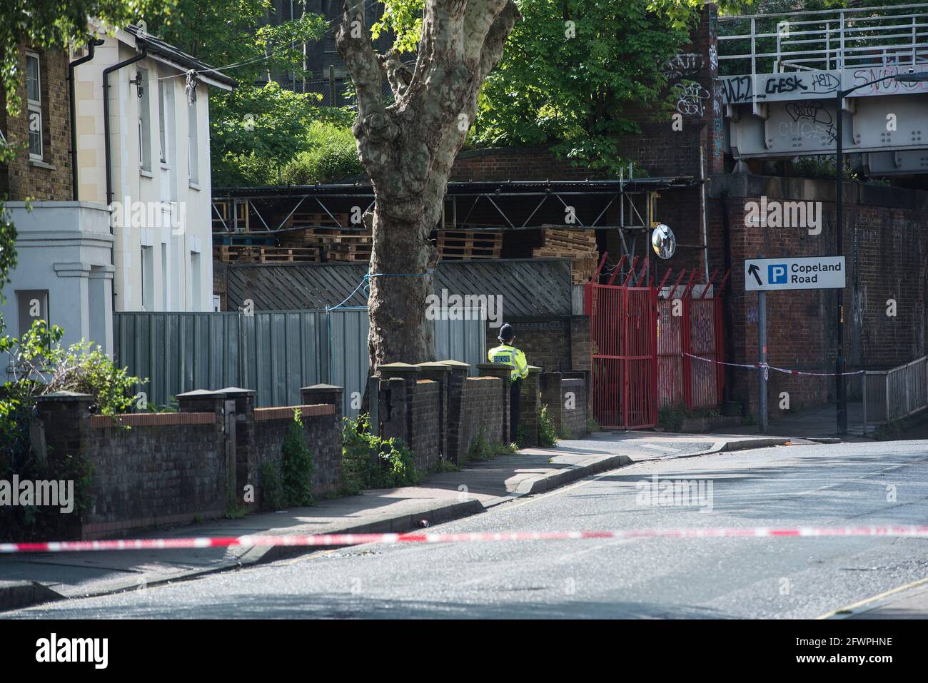 Scene of a shooting of Black Lives Matter activist Sasha Johnson ...