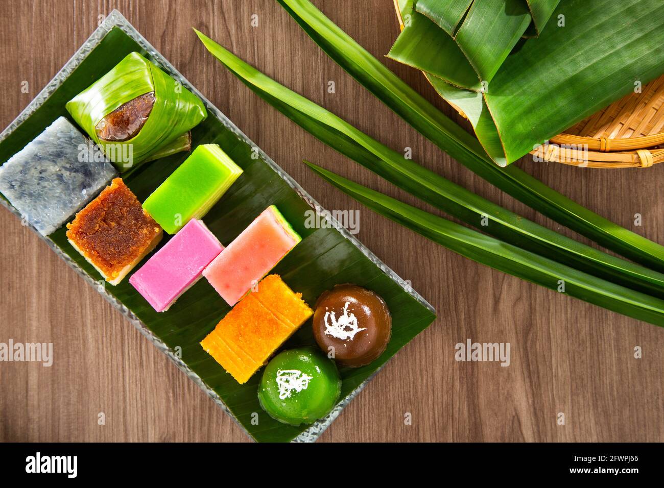 Malaysia popular assorted sweet dessert or simply known as kuih Stock ...