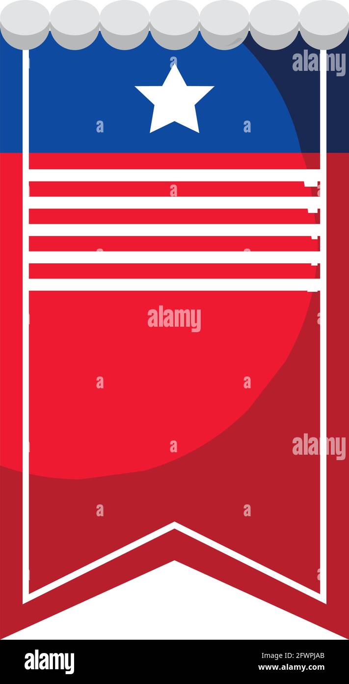 american flag pendant Stock Vector Image & Art - Alamy