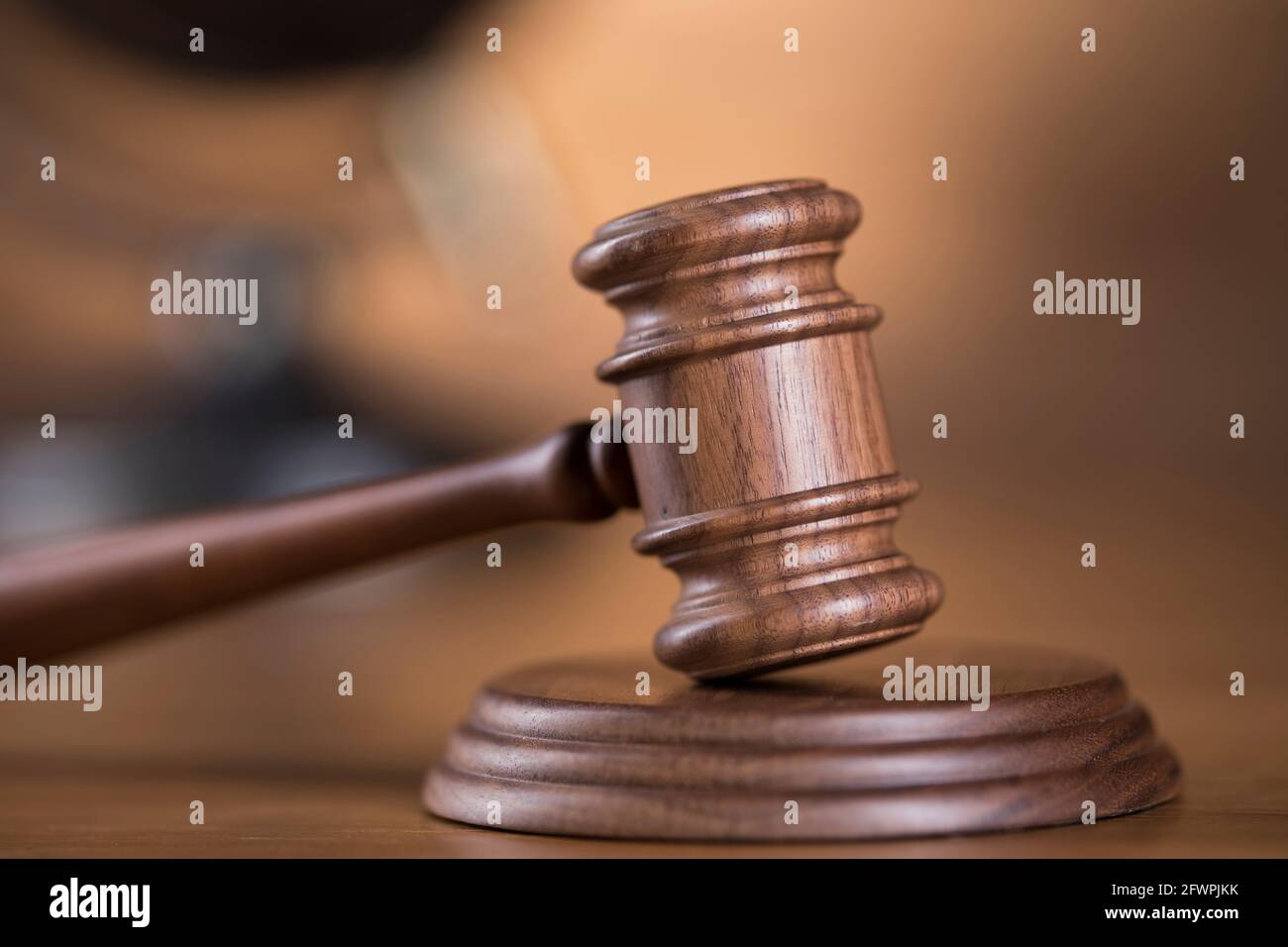 Law theme, mallet of judge, wooden gavel Stock Photo - Alamy