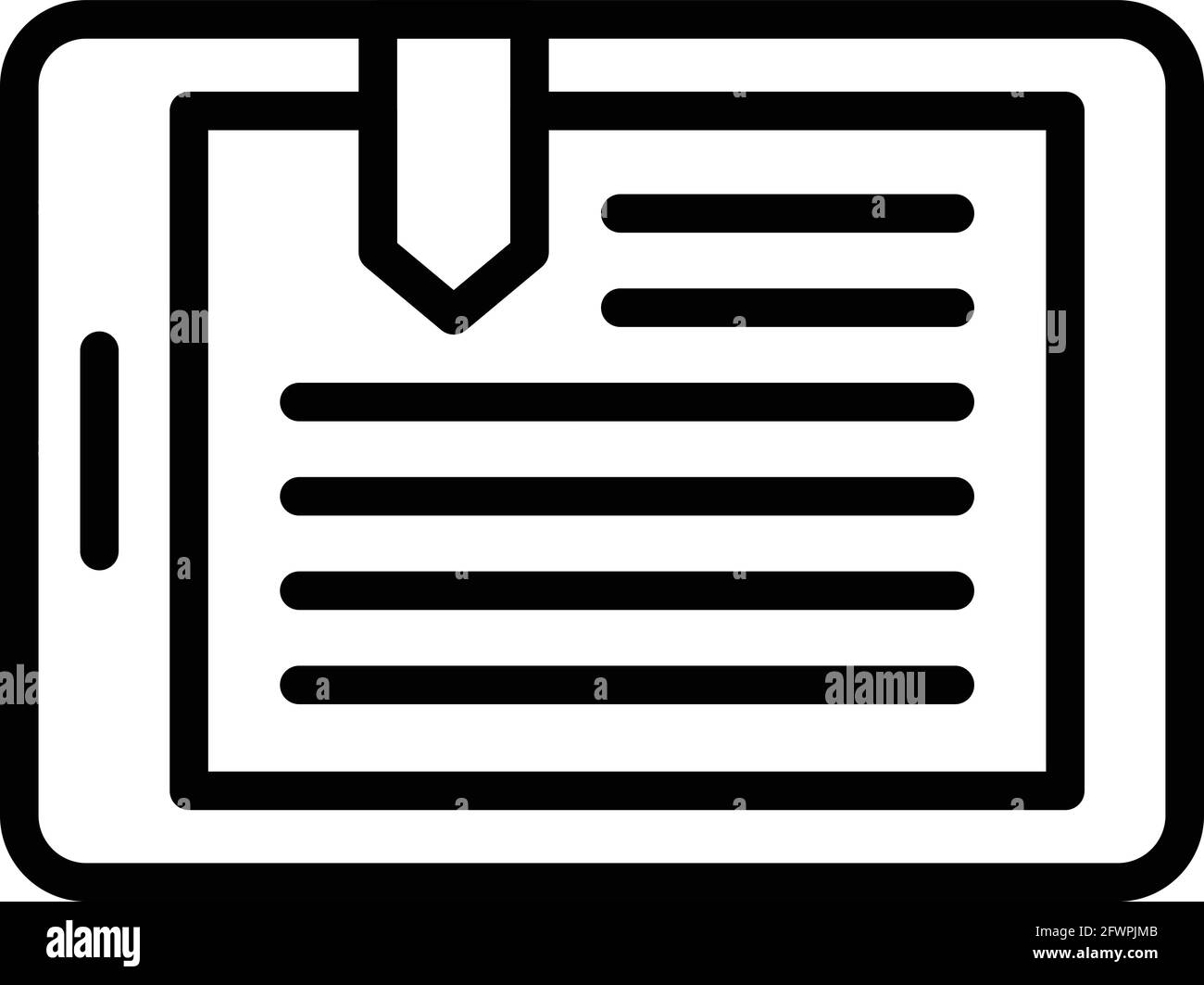 Elearning icon. Outline Elearning vector icon for web design isolated ...