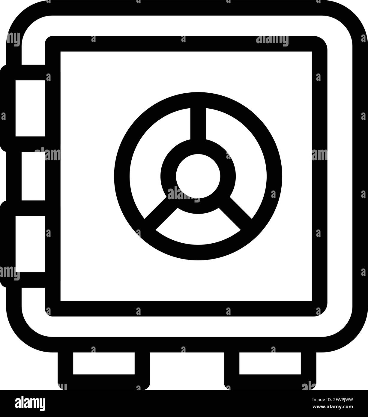 Money Safe Box Icon Outline Money Safe Box Vector Icon For Web Design Isolated On White