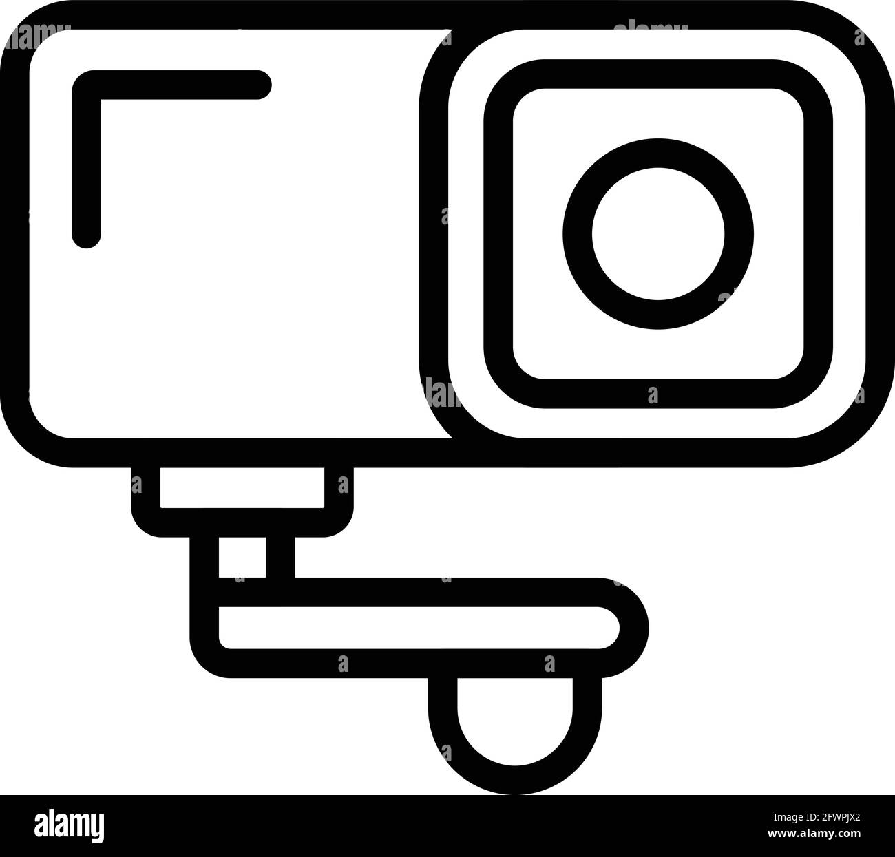 Security camera icon. Outline Security camera vector icon for web ...