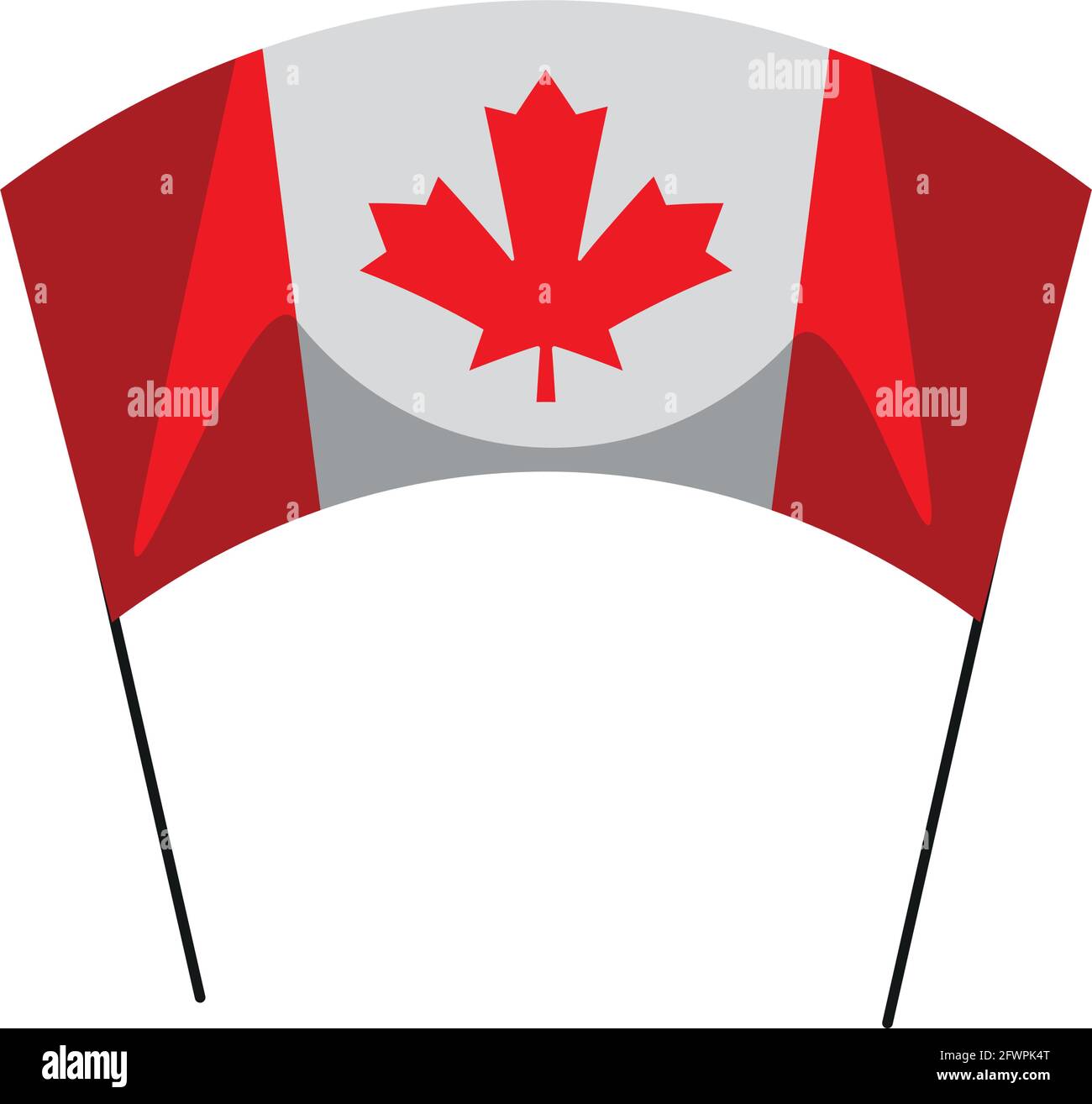 canadian flag placard Stock Vector Image & Art - Alamy