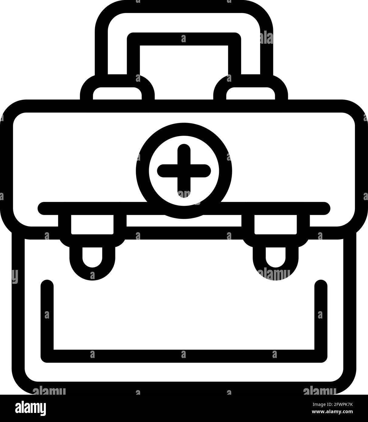 First aid kit icon. Outline First aid kit vector icon for web design ...